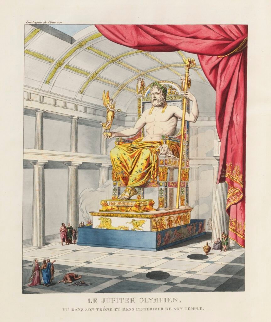 The Gold and Ivory Statue of Zeus - Archaeological Site of Olympia ...